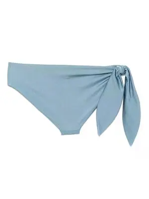 Chloé Knot-embellished Bikini Bottom - Blue