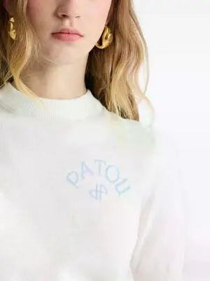 PATOU Bow-detail Cropped Sweater