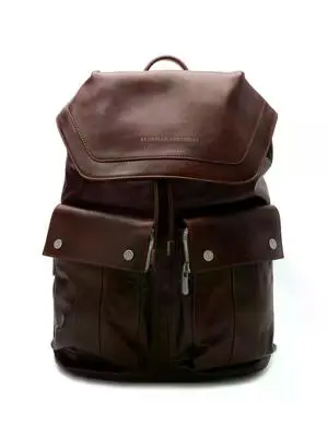 Brunello Cucinelli Leather Backpack Brown