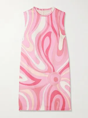 Emilio Pucci Printed Silk-twill Mini Dress