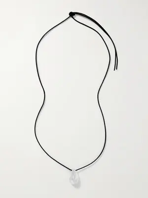 Lié Studio The Betty Convertible Necklace With Chain And Leather Cord