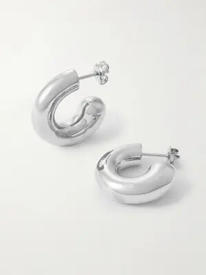 Lié Studio The Rose Hoop Earrings - Silver