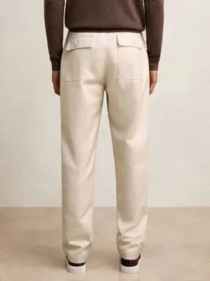 REISS Lyocell-cotton Blend Utility Trousers