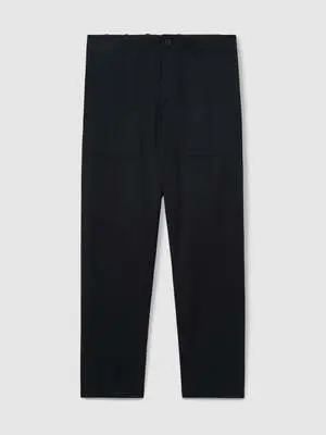 REISS Lyocell-cotton Blend Utility Trousers