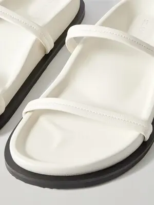 ST. AGNI Fine Strap Leather Sandals - Neutrals