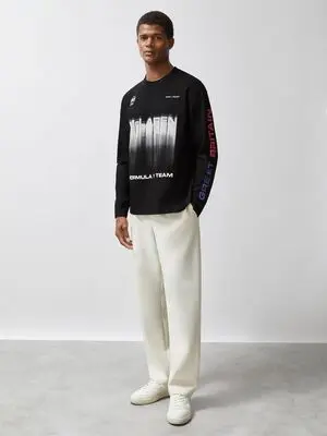 REISS X Mclaren F1 Team Silverstone Long Sleeve T-shirt