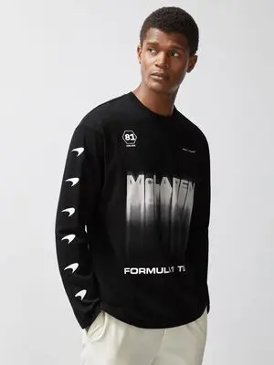 REISS X Mclaren F1 Team Silverstone Long Sleeve T-shirt