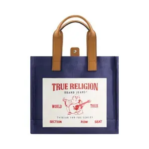 True Religion Buddha Pocket Tote - Navy