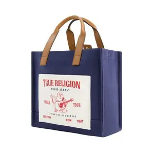 True Religion Buddha Pocket Tote - Navy