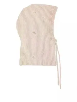 MAISON MARGIELA Ribbed-knit Balaclava - Neutrals