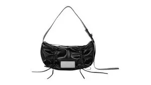 MATIN KIM Shirring Ribbon Round Bag