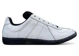 MAISON MARGIELA Replica Glitter Sneakers - Silver