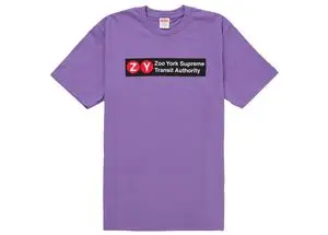 Supreme Zoo York Transit Tee Shirt - Purple