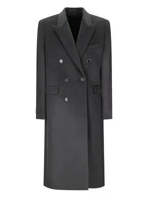 LARDINI Double-breasted Wool Coat