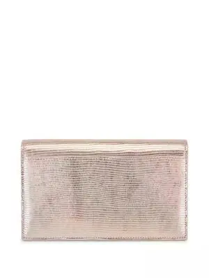 Akris Leather Clutch Bag With Turn-clasp Fastening