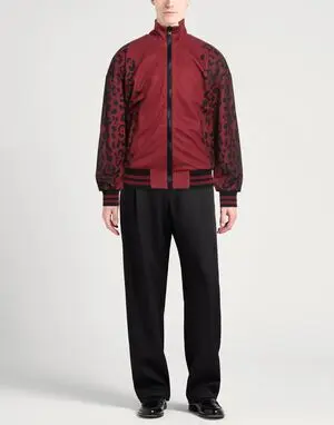 Dolce & Gabbana Leopard Print High Neck Track Jacket
