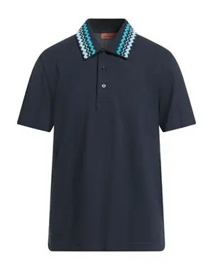 Missoni Polo Shirt Size Cotton - Navy