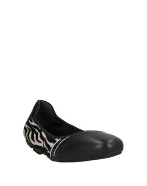 Hogan Leather Ballet Flats - Black