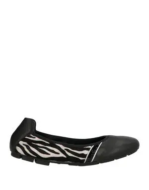 Hogan Leather Ballet Flats - Black