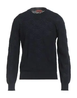 Missoni Sweater In Wool And Viscose - Midnight Blue