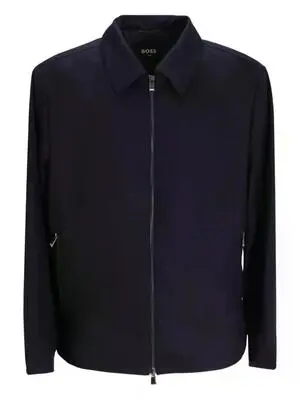 BOSS Virgin-wool Jacket - Blue
