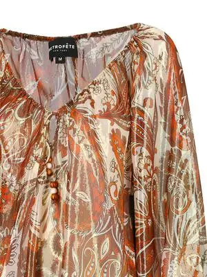 Retrofete Paisley Metallic Blouse