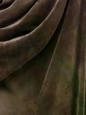 Rick Owens Draped One-shoulder Velvet Gown