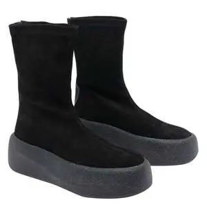 VIC MATIE Platform Booties - Black