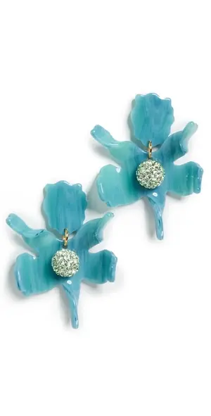 Lele Sadoughi Crystal Lily Stud Earrings