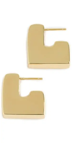 MARTHA CALVO Cube Stud Earrings - Gold