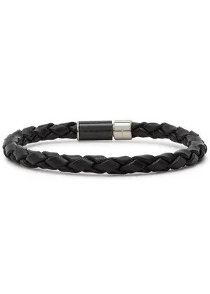 Tateossian Braided Leather Bracelet