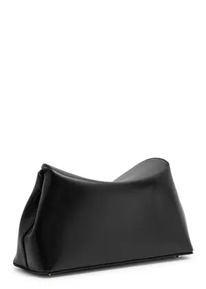 TOTEME T-lock Leather Clutch - Black