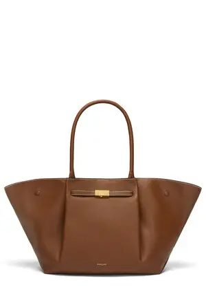 DEMELLIER Grained Leather Tote - Tan