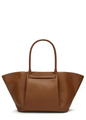 DEMELLIER Grained Leather Tote - Tan
