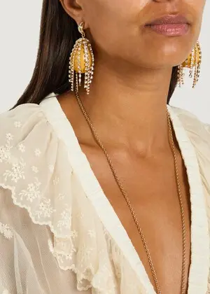 Chloé Glow Embellished Drop Earrings