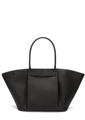 DEMELLIER Grained Leather Tote - Black