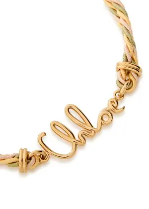 Chloé Logo Plaque Bracelet