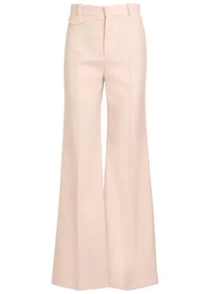 Chloé Flared-leg Wool Trousers