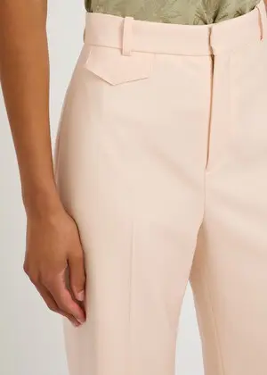 Chloé Flared-leg Wool Trousers