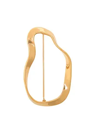 Agmes Vera Vermeil Brooch - Gold