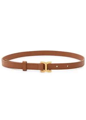 Chloé Marcie Grained-leather Belt - Tan