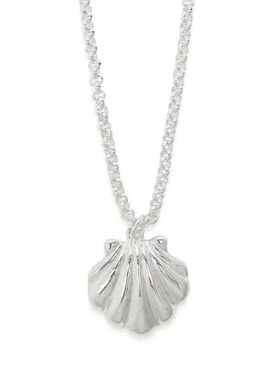 TIMELESS PEARLY Shell Pendant Sterling Silver Necklace