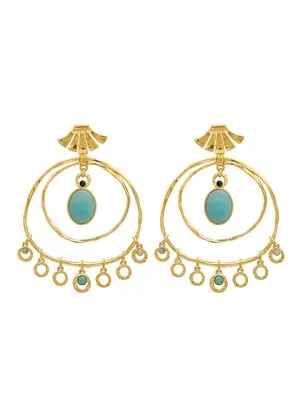 Chloé The Sunflower Drop Earrings - Gold