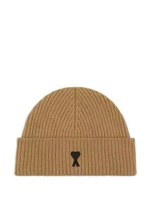 Ami De Coeur Wool Beanie - Brown