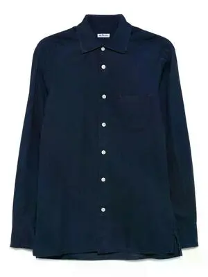 Kiton Long-sleeve Button-down Shirt - Blue
