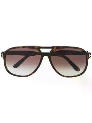 TOM FORD Pilot-frame Sunglasses - Brown