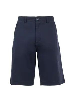 WEIRD FISH Rayburn Flat Front Shorts - Navy