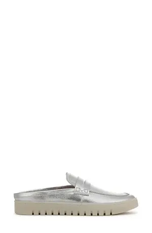 Vionic Uptown Penny Loafer Mule - Silver