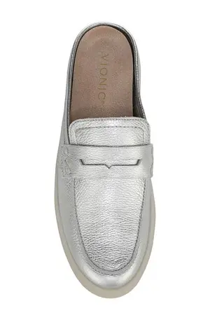 Vionic Uptown Penny Loafer Mule - Silver