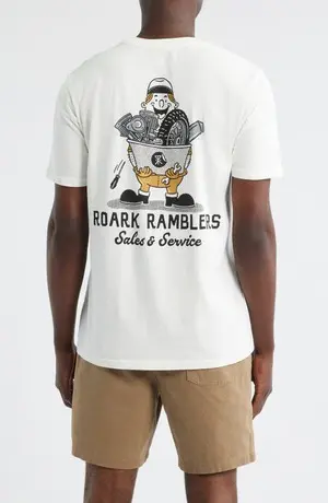 ROARK Ramblers Pocket Graphic T-shirt - Off White